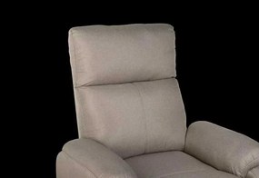 LuxuryForm DESIGN Televizní křeslo CARLOS s polohováním - béžové