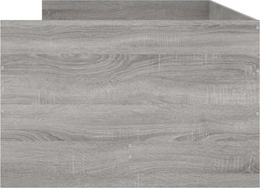 Rám postele se zásuvkami šedý sonoma 100 x 200 cm 3207341