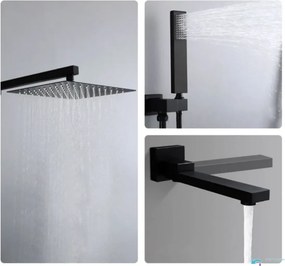 Podomítkový sprchový panel EYN PT04042 s LED osvětlením ve více barevných provedeních — Flexibilní — 40 cm