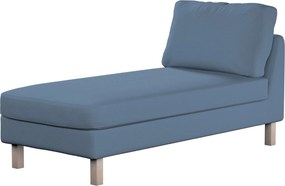 Potah na podnožku IKEA Karlstad barva modrá látka pletený vzor