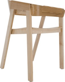 Židle, masivní dřevo, přírodní, LAKERA