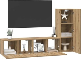 Sestava TV skříněk 3 ks Artisanový dub Kompozitní dřevo 3393404
