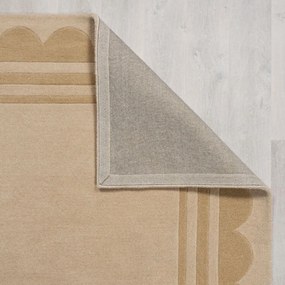 Flair Rugs koberce Ručně všívaný kusový koberec Lois Scallop Natural - 160x230 cm