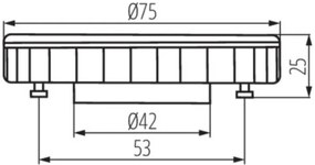 Led žárovka GX53 Kanlux Chromatičnost: 3000K (Teplá bílá)