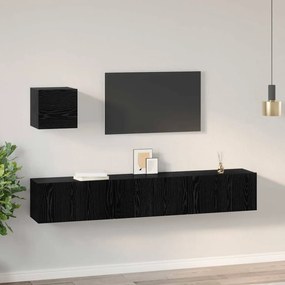 Sestava TV skříněk 4 ks Černý dub Kompozitní dřevo 3393148