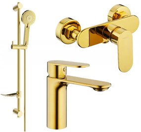 Mexen Milo DF40 sprchová sada, zlatá - 71304DF40-50