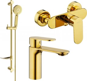 Mexen Milo DF40 sprchová souprava, zlatá - 71304DF40-50