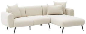 Hanah Home Rohová pohovka SIDE krémová pravá 252 cm