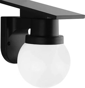 LED Solární nástěnná lampa LED/3,7V 3000/4000/6400K IP54 1800 mAh černá + DO
