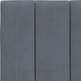 Postel s matrací Hanko tmavě šedá 180 x 200 cm samet 3208611