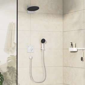 Hansgrohe DuoTurn E, baterie pod omítku pro 2 spotřebiče, bílá matná, HAN-75417700