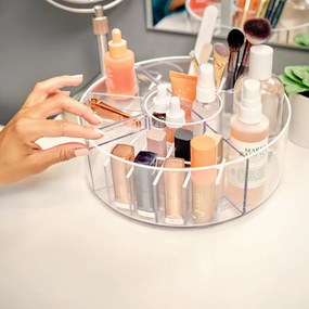 Koupelnový organizér na kosmetiku z recyklovaného plastu Cosmetic Carousel – iDesign