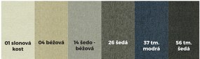 Salento DUB divoký - dvoulůžková postel Délka [cm]: 220 Šířka [cm]: 180