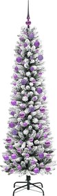 Umělý vánoční stromeček Bílá 180 cm PVC, kov a plast 3396111