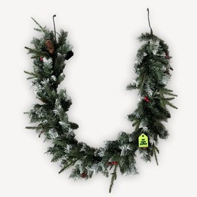 Girlanda Zasněžená Zdobená 50 LED 180 cm