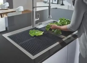 Grohe - Dřezová baterie s flexibilním ramenem, supersteel