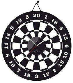 Clocker Nalepovací hodiny Bullseye Barva ciferníku: Černá