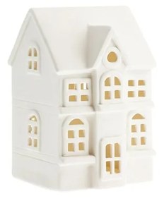 Keramický svícen domeček Byn nr 1 White Storefactory Scandinavia