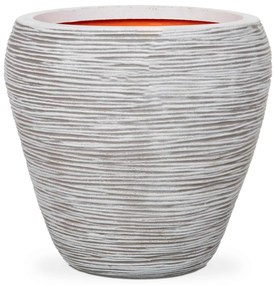 Capi Nature Rib NL Vase Taper Round Ivory Ø 42 cm / V 38 cm