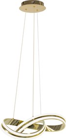 Toolight - LED stropní svítidlo APP818-CP + dálkové ovládání, zlatá, OSW-04028
