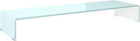 TV stolek / podstavec na monitor sklo zelený 100 x 30 x 13 cm 244147