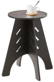 Sobuy SoBuy HFBT01-K-SCH Odkládací stolek Konferenční stolek Kulatý stolek Noční stolek Rozkládací stolek Černý V48,5 x Ø32,5 cm