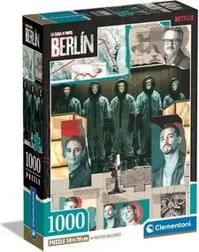 Clementoni PUZZLE La Casa de Papel Berlín: Jdeme do akce / 1000 dílků