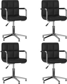 vidaXL Otočné jídelní židle 4 ks umělá kůže [3088073] Barva: Bílá