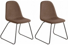 Danish style Jídelní židle Colom (SET 2 ks), cappuccino