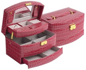 Šperkovnice JK Box SP-656/A6 červeno-růžová