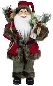 Vánoční dekorace Santa s dárky 60 cm