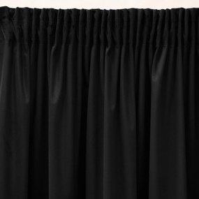 ZATEMŇOVACÍ ZÁVĚS NA PÁSCE PIERRE CARDIN SIBEL 140X270 CM ČERNÁ