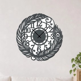 dřevo života Nástěnné hodin PÁV Zvolte barvu dekoru: Dub zlatý, Zvolte velikost hodin šxv (cm): 50x50, Barva ručiček: Černé