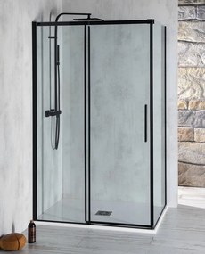 Polysan, ALTIS LINE BLACK obdélníková sprchová zástěna 1100x1000 mm, L/P varianta, AL3912BAL6112B