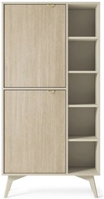 Moderní regál FELICITY 80,  béžová / scandi