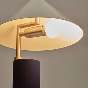 Modro bílá kovová stolní lampa Kave Home Shiva 42 cm