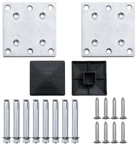 vidaXL Marketos Zahradní plot WPC 526 x 106 cm šedý