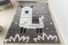 Dywany Łuszczów Dětský kusový koberec Petit Lama grey - 120x170 cm