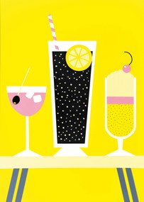 Tereza Marianová | Drinky od maminky Rám: Bílý, Velikost: 30 x 20 cm