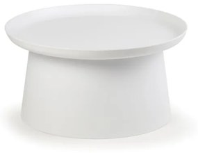 Plastový kávový stolek FUNGO průměr 700 mm, bílý