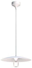 Bílé závěsné svítidlo SULION Poppins, výška 150 cm