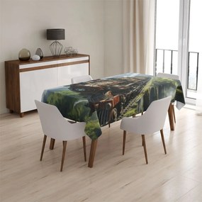 Sablio Ubrus Parní lokomotiva na viaduktu - 130x170 cm