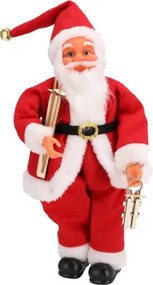 Vánoční dekorace Santa Claus bílá / červená 40 cm