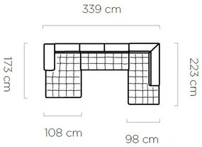 Luxusní sedací souprava PLAZA XL 03 STANDARD GIBSON