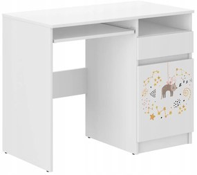 Dětský psací stůl s kočičkou a hvězdami 76x50x96 cm