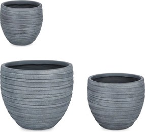 Květináče v sadě 3 ks ø 46 cm Strips – Bizzotto