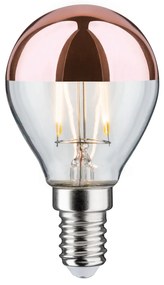 Paulmann 28665 LED žárovka s měděným vrchlíkem, 2,6W LED 2700K E14, výška 7,8cm