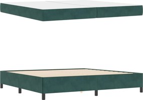 Rám postele Tmavě zelená 200 x 200 cm textil 3399087