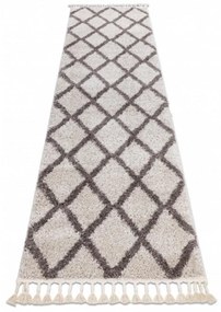Kusový koberec Shaggy Ariso krémový atyp 70x300cm