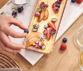 Tchibo - Forma na tarte - barva: bílá